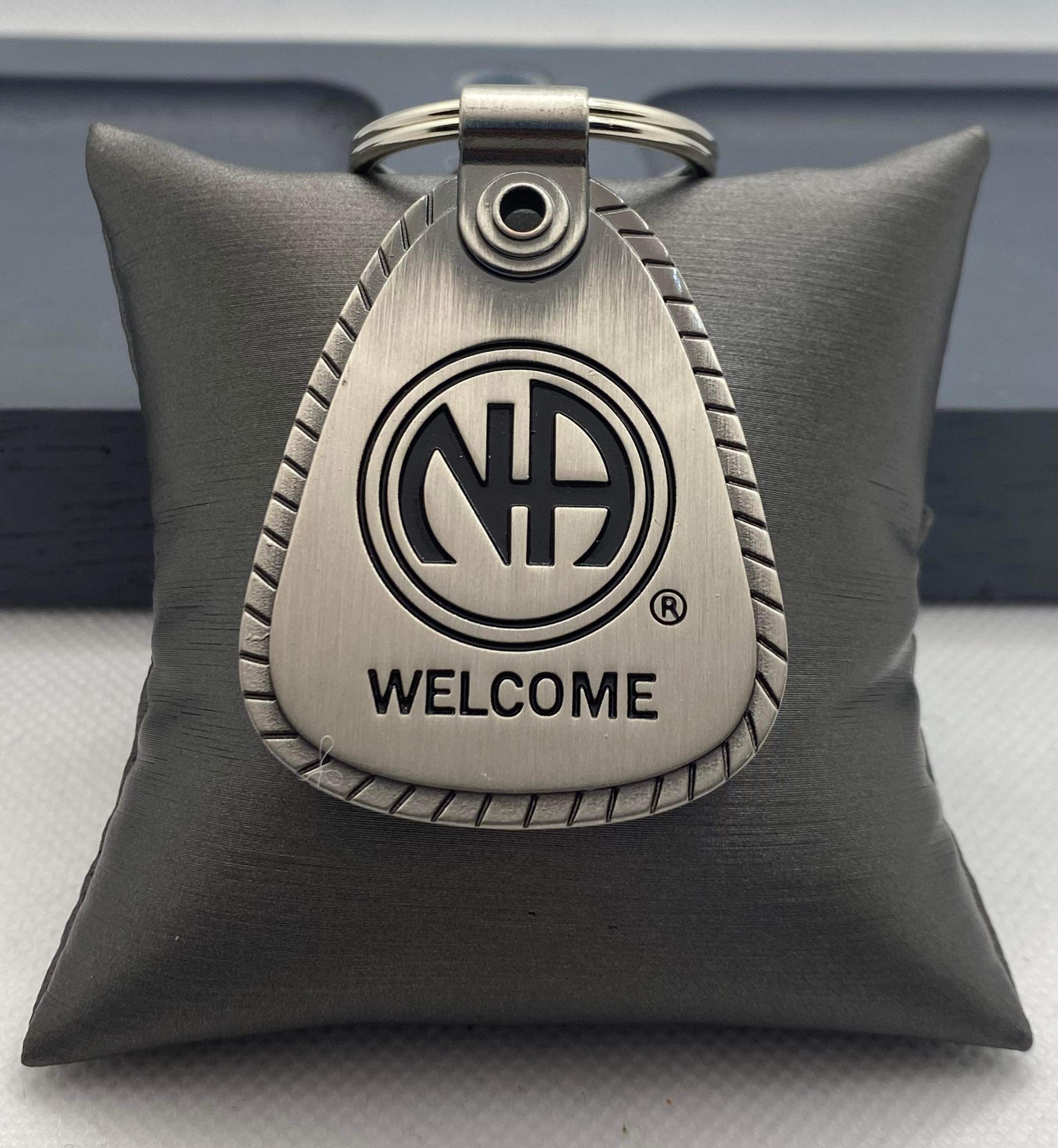NA Large Metal Key Tag Welcome – Serendipity Recovery Shop